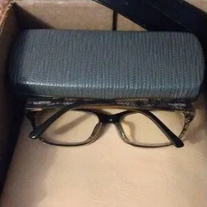 Valentino | Accessories | Valentino V266 Eyeglasses Frames Clear Black ...
